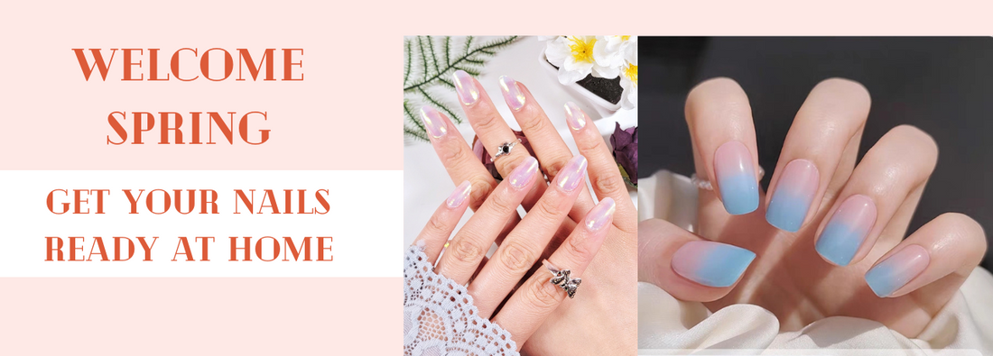 The Real Gel Nails: At home manicure kit, semi-cured gel nail strips