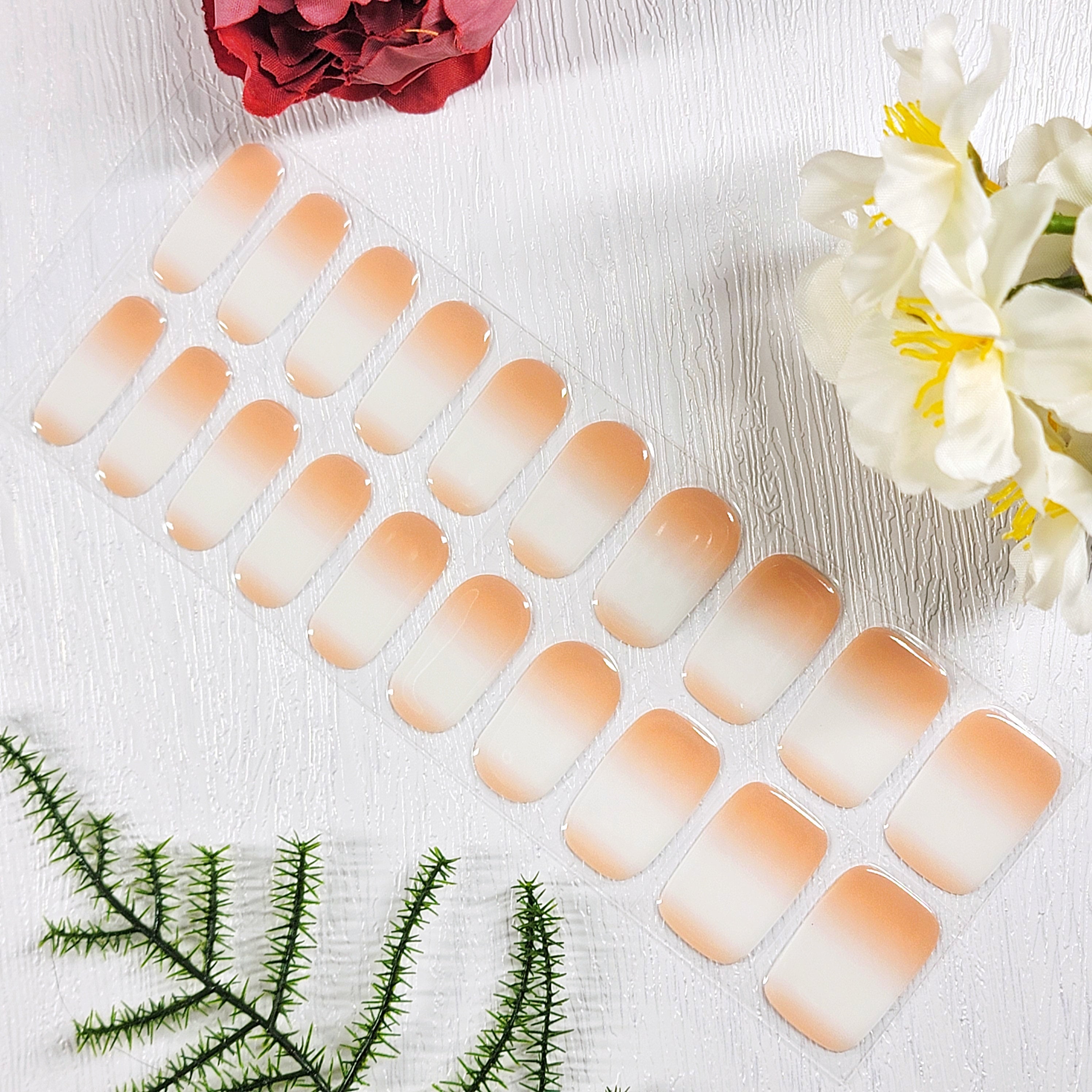 The Real Gel Nails: At home manicure kit, semi-cured gel nail strips