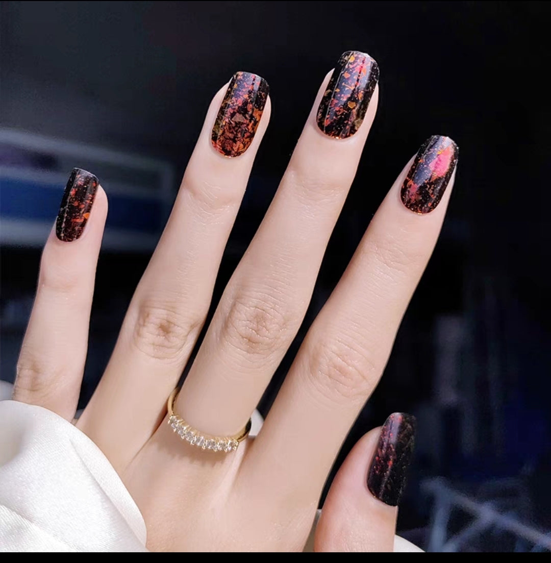 A Little Tease - Floral Gel Nails – The Real Gel Nails